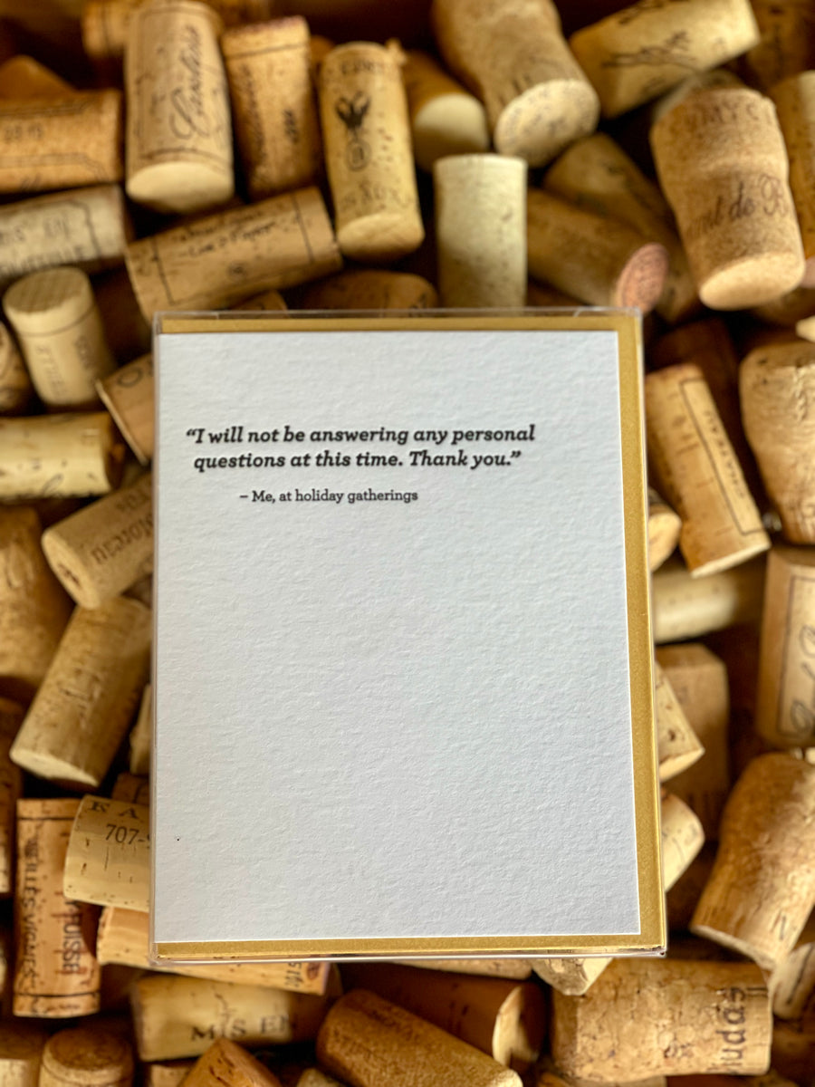 Personal Questions Card Set – Current Vintage