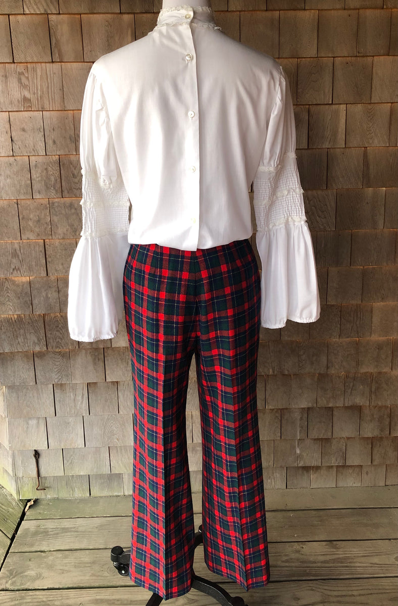 Vintage Young Pendleton Plaid Wide Leg Pants – Current Vintage